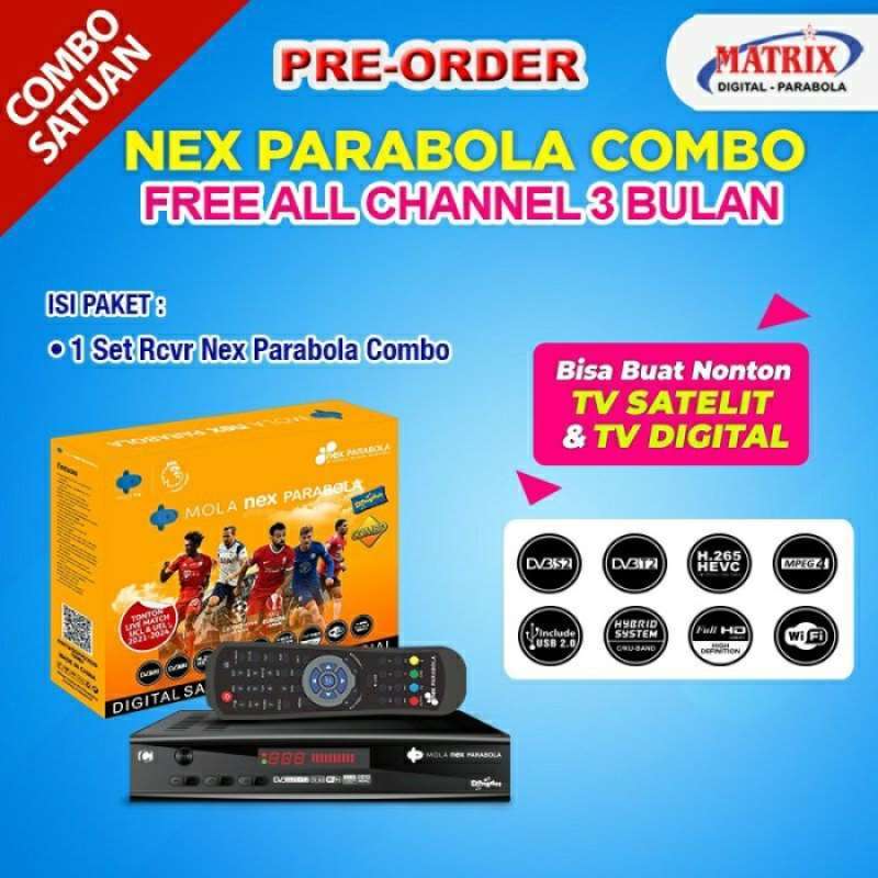 Promo RECEIVER NEX PARABOLA COMBO KUNING SET TOP BOX Diskon 28% di ...