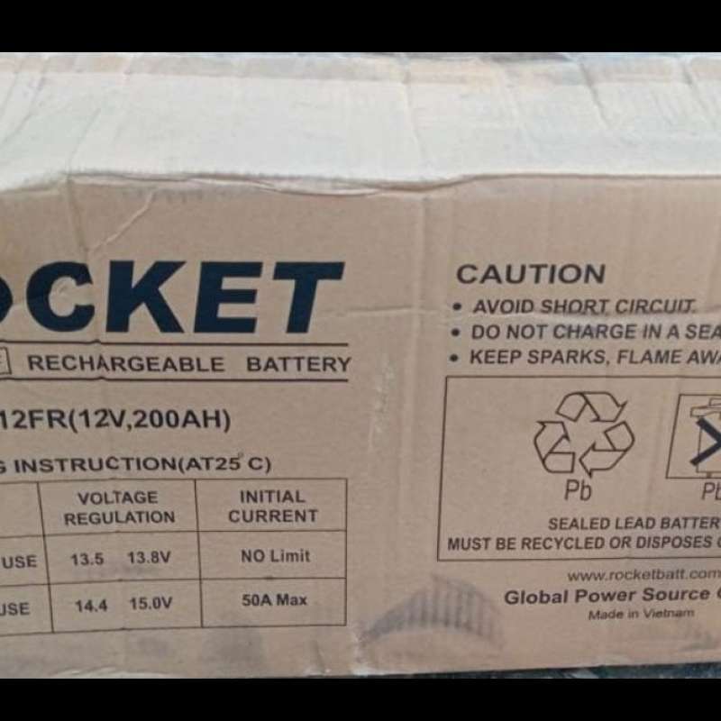 Promo Battery VRLA Merek Rocket 12v 200ah original baru bergaransi ...