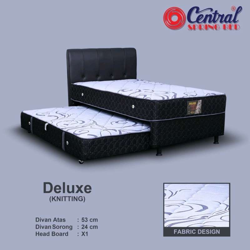 Jual Bed Set Central Spring Bed Deluxe 2 in 1 Ukuran 90 / 100 / 120 ...