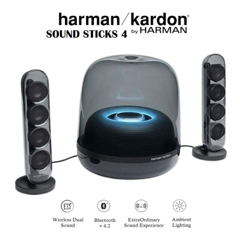 Jual Harman Kardon Soundsticks 4 Bluetooth Speaker Soundstick Sound Stick - Black Di Seller Toko ...