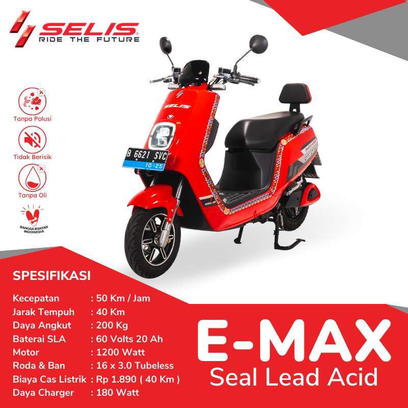 Jual Selis - Sepeda Motor Listrik Selis E-max - Battery Sla ( Off The Road ) Di Seller Selis ...