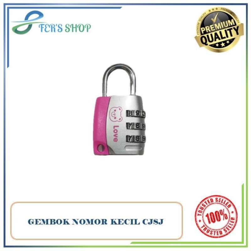 Promo Unik Gembok Nomor Kombinasi 3 digit CJSJ tipe A / Gembok Angka ...