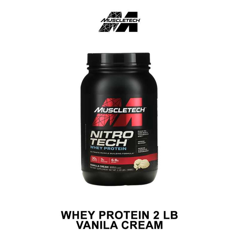 Jual Muscletech Whey Protein 2 Lb Rasa Vanila Muscle Tech Nitrotech ...