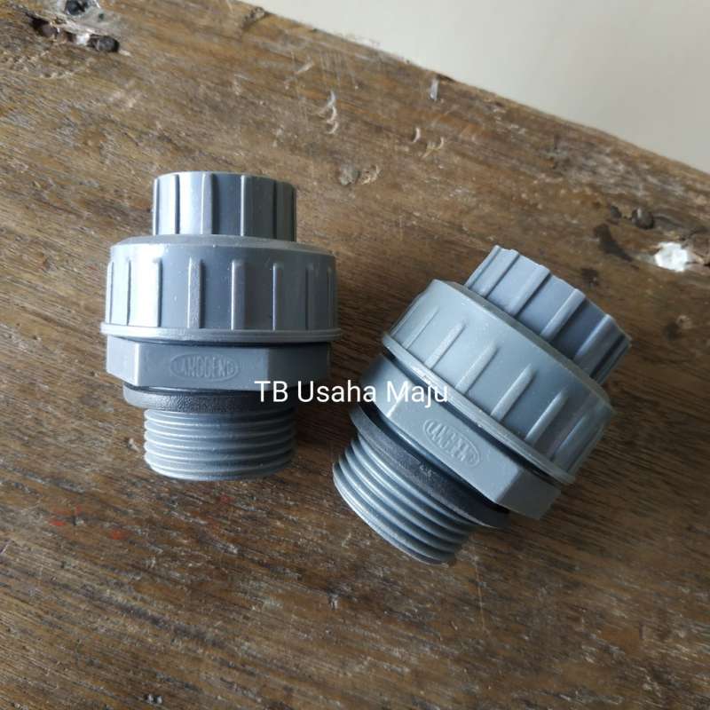 Jual Fitting Union Thread / WaterMur Water Mur PVC 1/2 Inch & 3/4 Inch ...