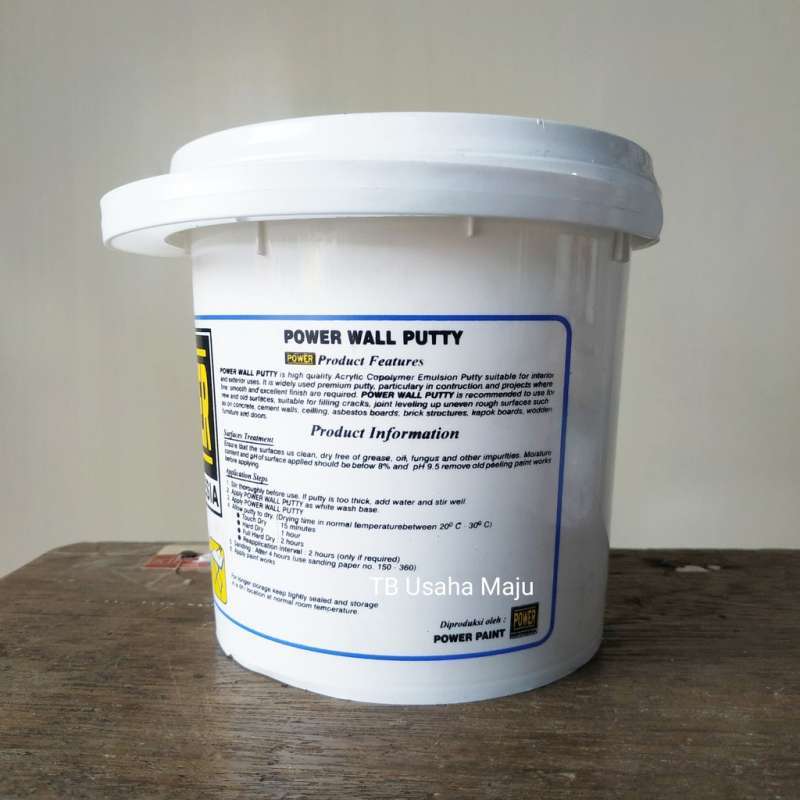 Jual Dempul / Plamir Tembok Wall Putty Power Paint 1kg Di Seller Tb ...