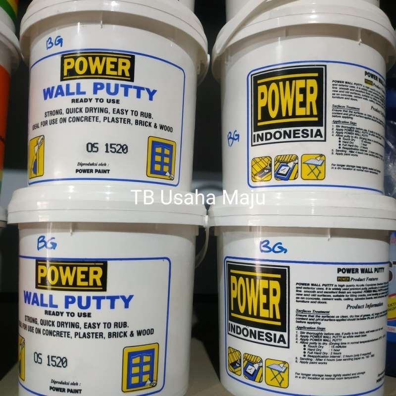 Jual Dempul / Plamir Tembok Wall Putty Power Paint 1kg Di Seller Tb ...