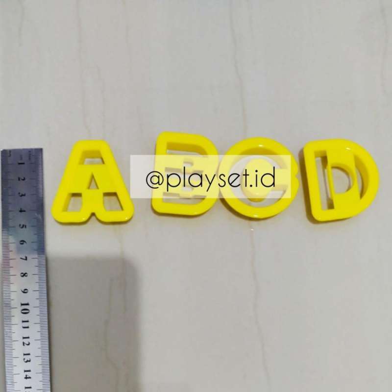 Jual Cetakan Playdough, Motif Alphabet Huruf Besar, Angka, Binatang ...