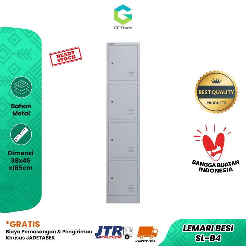 Jual Loker Besi Locker Besi Kantor 4 Pintu SLB4 (BARU) di Seller GF ...