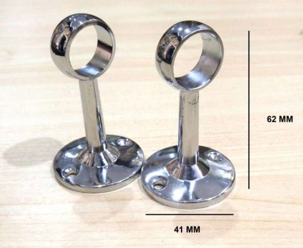 Promo Bracket Tembus Pipa Bulat 3/4 Inch / Pipe Support / Gantungan ...