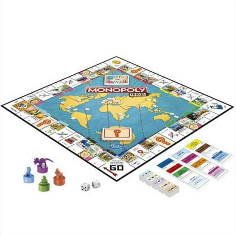 Jual Hasbro Board Game F4007 Monopoly Travel World Permainan Papan Di ...