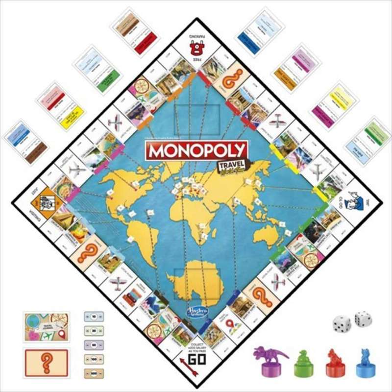 Jual Hasbro Board Game F4007 Monopoly Travel World Permainan Papan Di ...