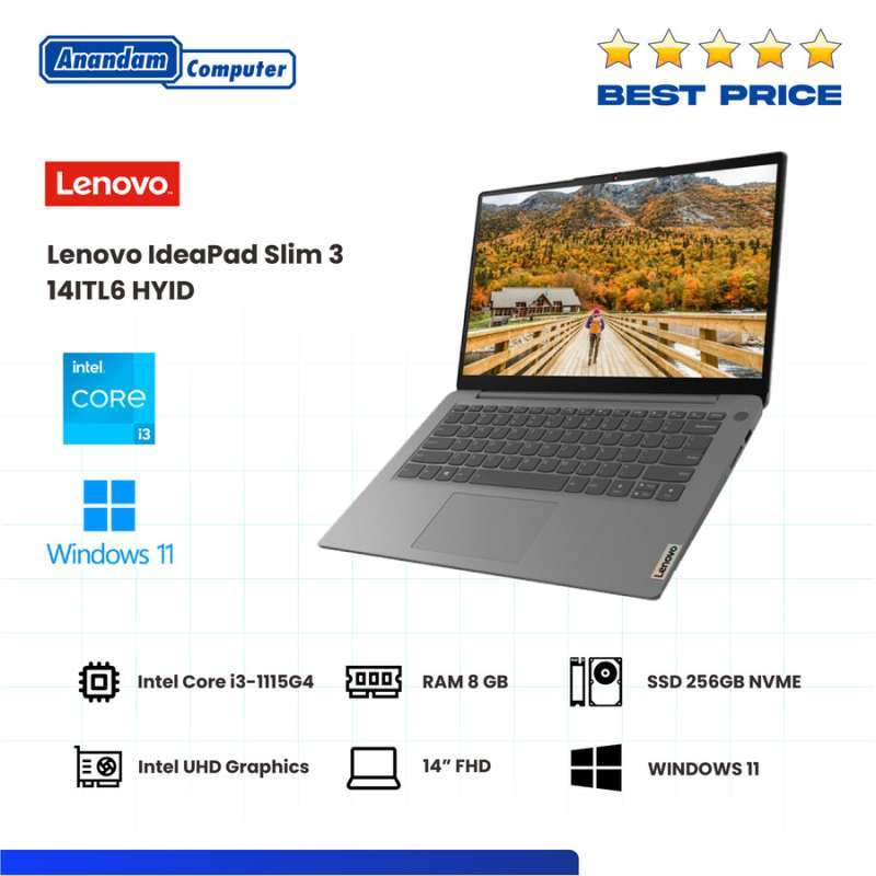 Jual Lenovo Ideapad Slim Itl Hyid I G Gb Ssd Gb W Ohs Di Seller Anandam