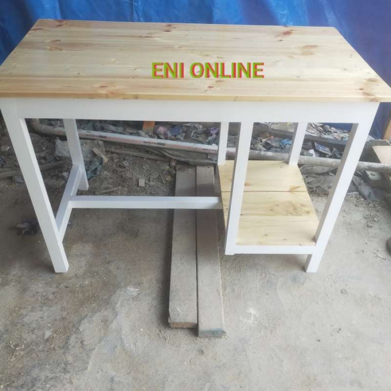 Jual Meja Komputer Meja Kerja Kaki Hitam Bahan Kayu Ukuran 110Ã—60Ã—75Cm di Seller Cordeliaa ...
