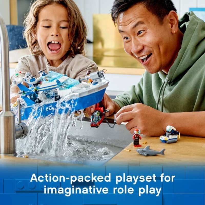 Jual LEGO® City Police 60277 Police Patrol Boat (276 Buah) di Seller ...