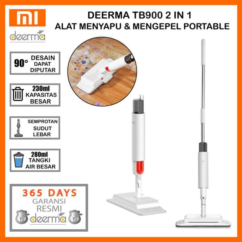 Promo Deerma TB900 Water Spray Mop 2 IN 1 Alat Pel Sapu Lantai Otomatis ...