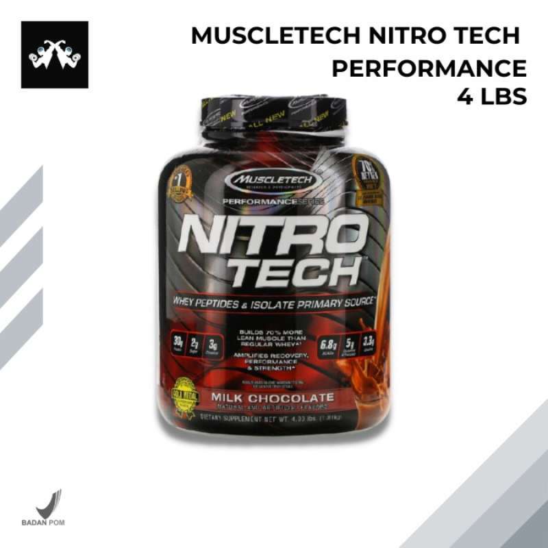 Jual Muscletech Nitro Tech 5 Lbs Whey Protein 5lbs NitroTech BPOM di ...