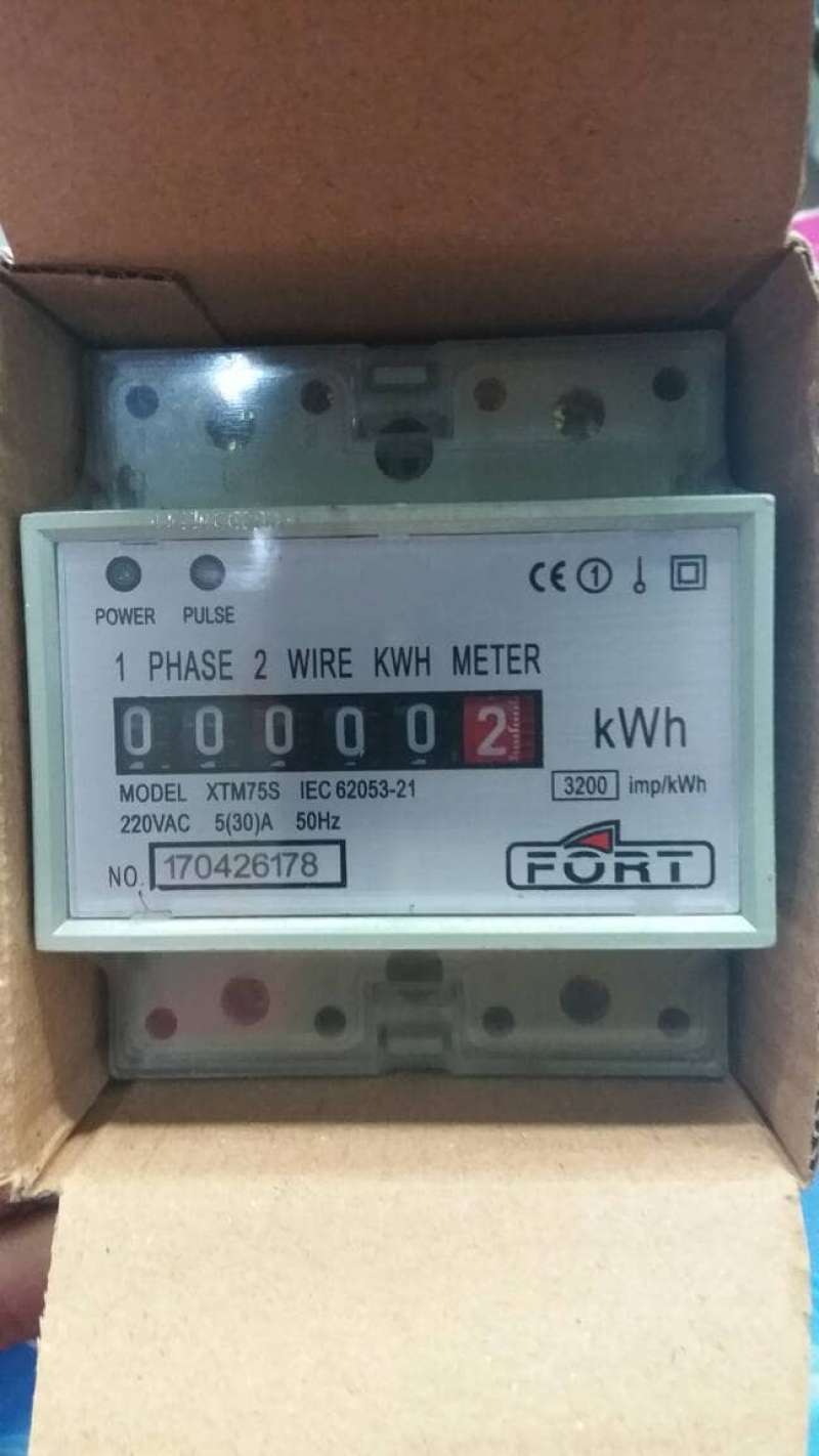 Promo kwh meter analog 1phase 5/30A fort Diskon 23% di Seller Kamijaya ...