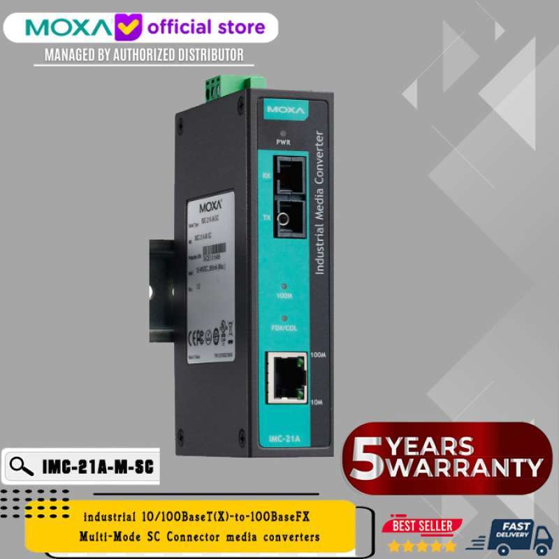 Jual Moxa Imc-21a-m-sc Industrial Media Converters Multimode Sc Connector Di Seller Paperindo ...