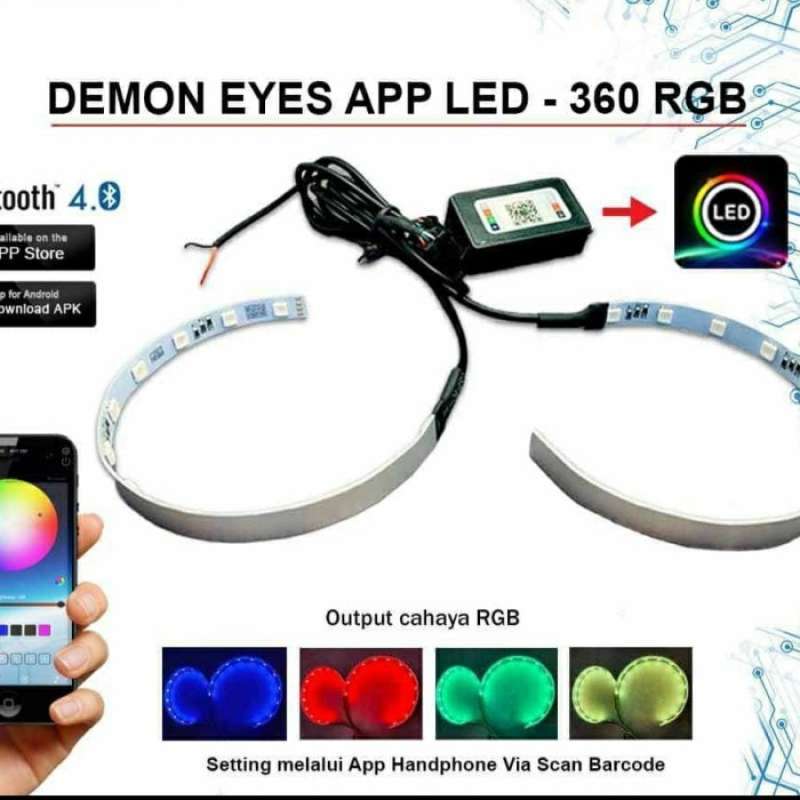 Promo Devil Eye LED RGB 360 AES Projie Projector I Demon Devil Eyes ...