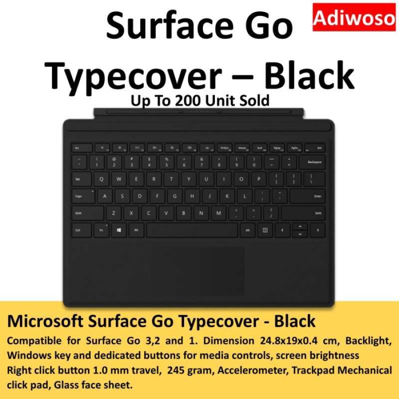 Promo Microsoft Surface Go Keyboard Black Diskon 33% di Seller Ayu98 ...