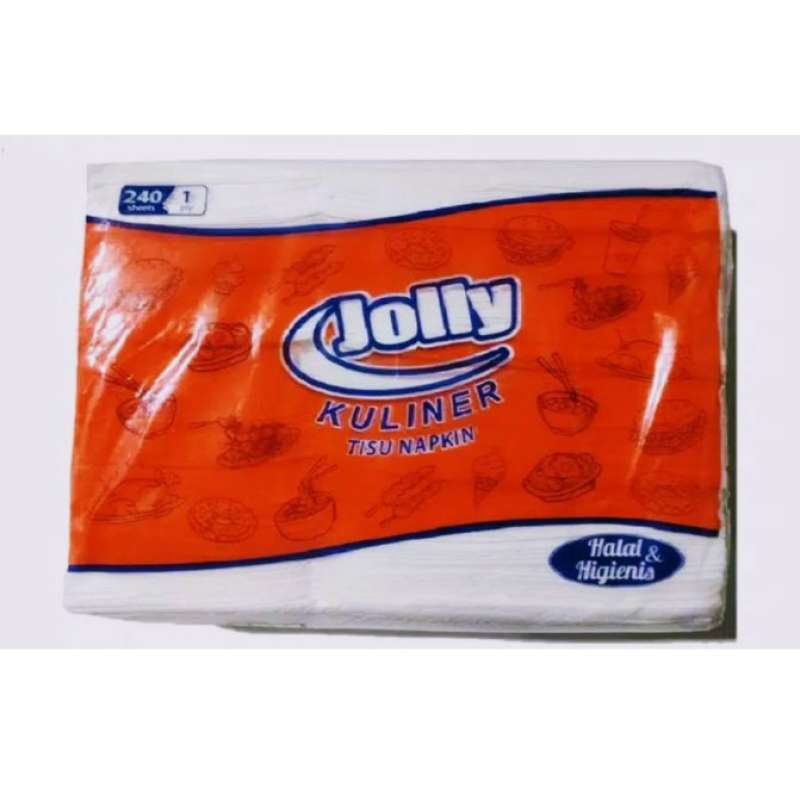 Jual Tissue Jolly Kuliner Napkin 240 Sheets x1ply / Tisu restoran di ...