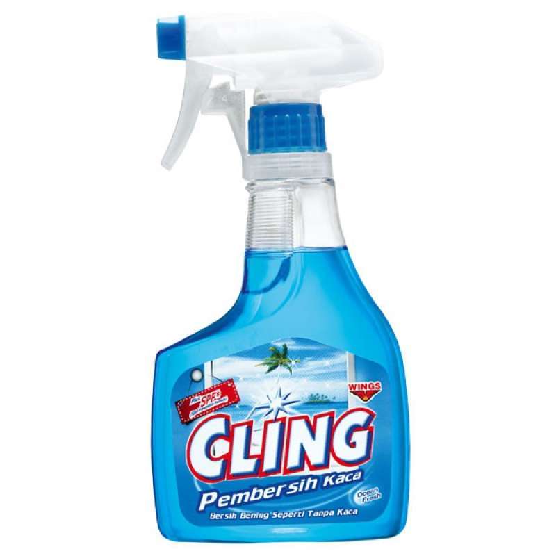 Promo Cling pembersih kaca ocean fresh botol 425 ml Diskon 34% di ...