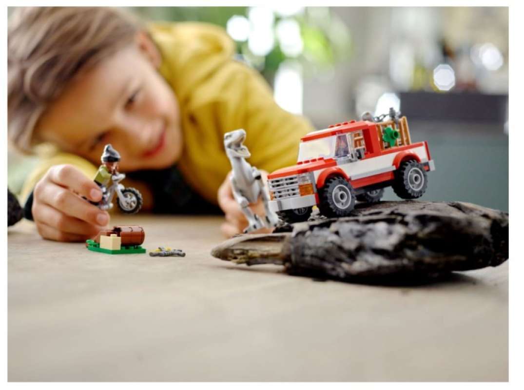 Promo Lego Jurassic World 76946 Blue & Beta Velociraptor Capture Truck ...