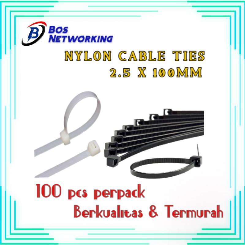 Jual Kabel Ties Cable Ties 2.5 x 100 mm Kualitas Baik di Seller Bos ...