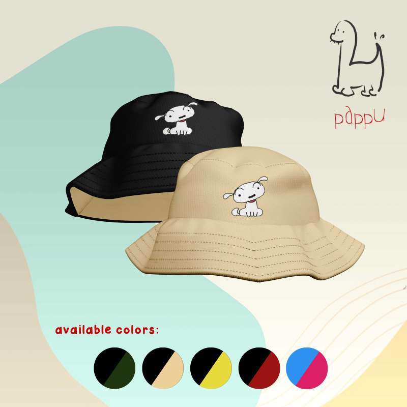 Jual T/223 Topi Bucket Hat Anak 2 Warna Crayon Shinchan Shiro Putih ...
