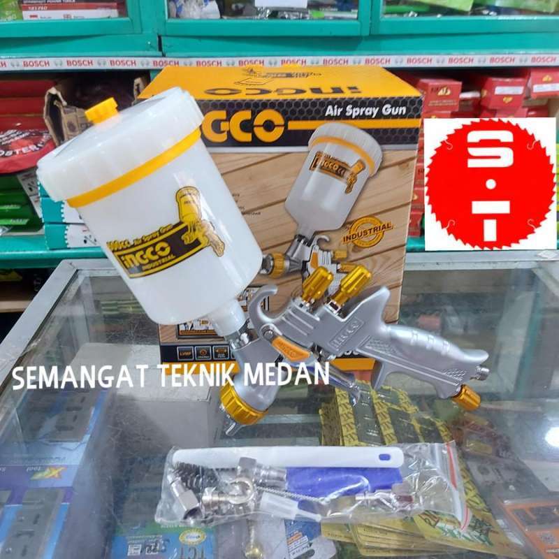 Jual ASG1065 AIR SPRAY GUN LVMP SEMPROTAN ANGIN CAT TABUNG ATAS 600cc ...