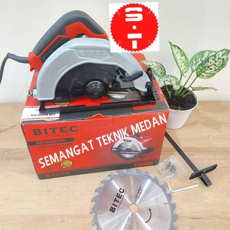 Jual CMR508YH MESIN GERGAJI BELAH POTONG KAYU CIRCULAR SAW 7 BITEC CM ...