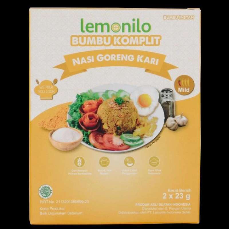 Jual Lemonilo Bumbu Komplit Alami Nasi Goreng Kari 46 gr di Seller ...
