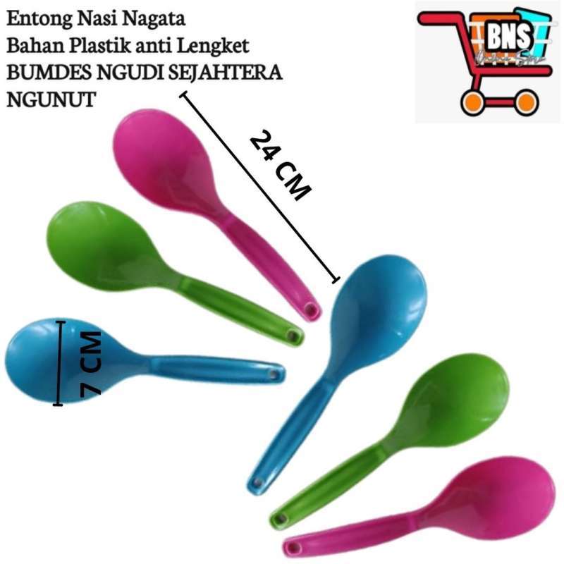 Jual ENTONG NASI PLASTIK NAGATA di Seller bumdesangunut - Ngunut, Kab ...