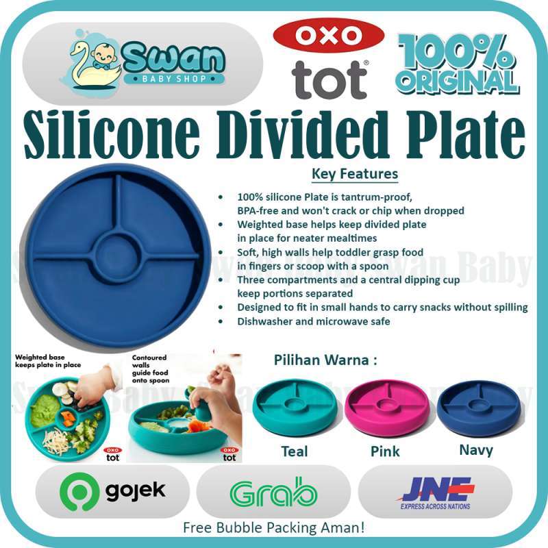 Jual OXO Tot Silicone Divided Plate / Piring Makan MPASI di Seller Swan Baby Shop - Kota Jakarta ...
