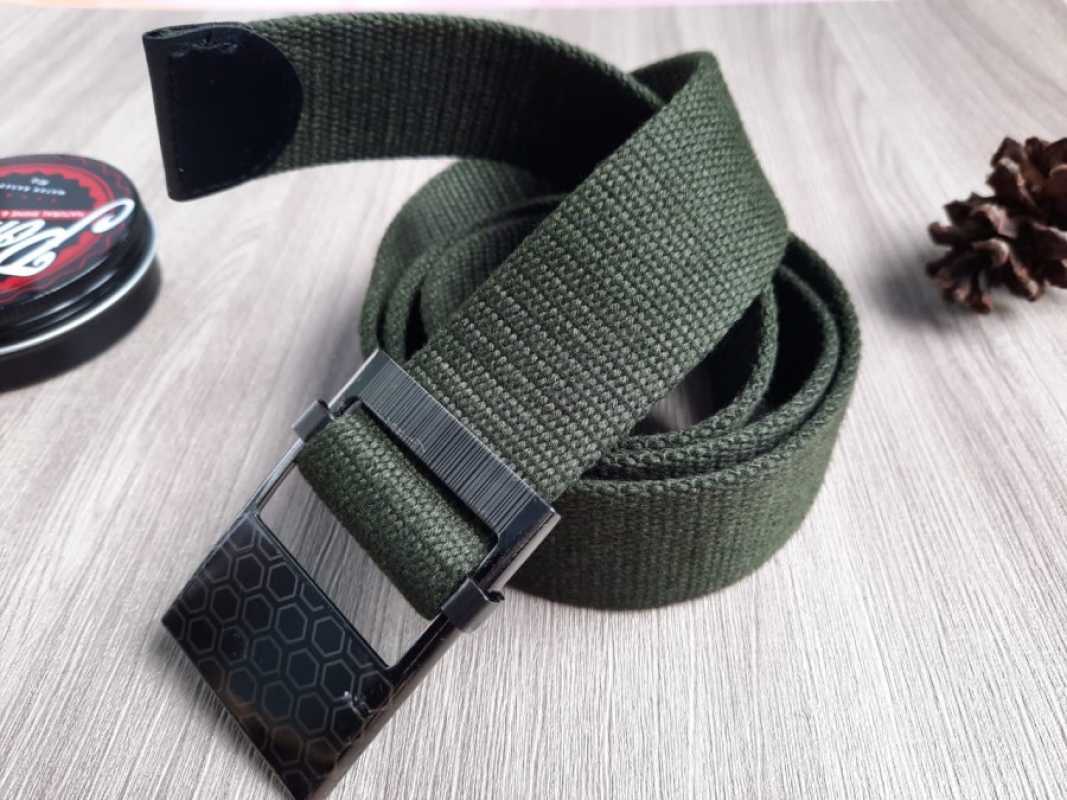 Jual Jatacc Ikat Pinggang Pria Kain Katun / Sabuk Pria Kepala Gesper ...