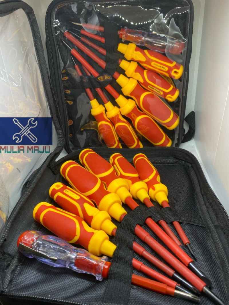 Promo OBENG LISTRIK SET MAGNET 6 PCS+TESPEN DUA MATA KAPUSI Diskon 9% ...