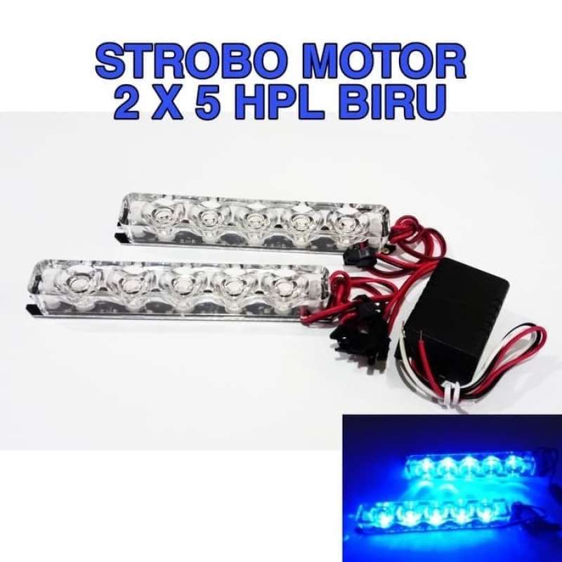Promo Lampu Strobo 5 Mata Led Luxeon Motor Dan Mobil - Putih Diskon 9% ...