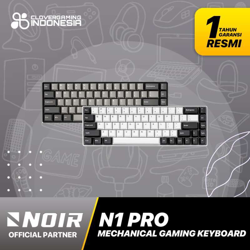Jual Noir N1 Pro Mechanical Gaming Keyboard Wireless Bluetooth ...