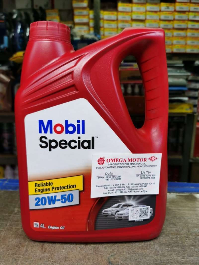 Promo Mobil Special 20w-50 engine oil 4 liter Diskon 23% di Seller ...