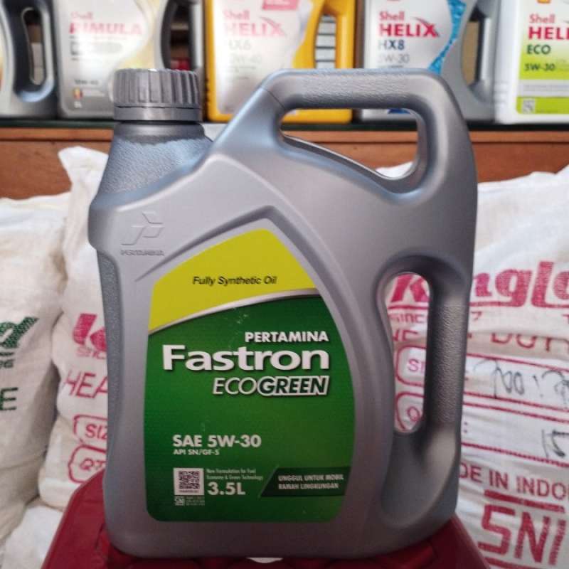 Jual Oli Pertamina Fastron Eco Green SAE 5W - 30 ukuran 3.5 liter di ...