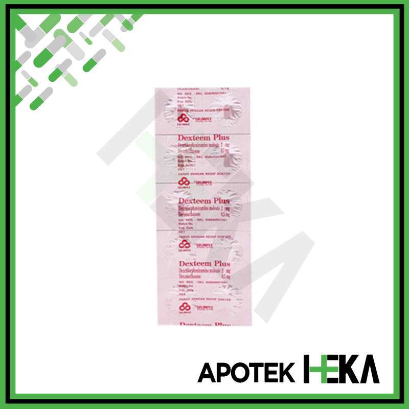Jual Dexteem Plus 1 Tablet - Dexchlorpheniramine Maleate Dexamethasone ...