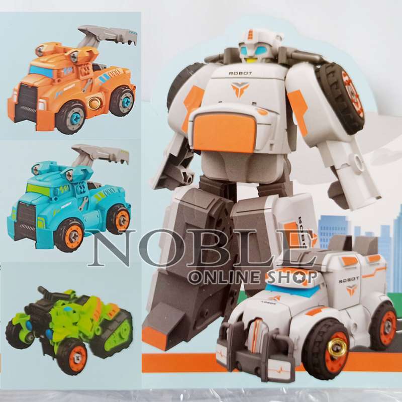 Promo Deform Assembled Car Truk Robot Konstruksi Transformers Kendaraan ...