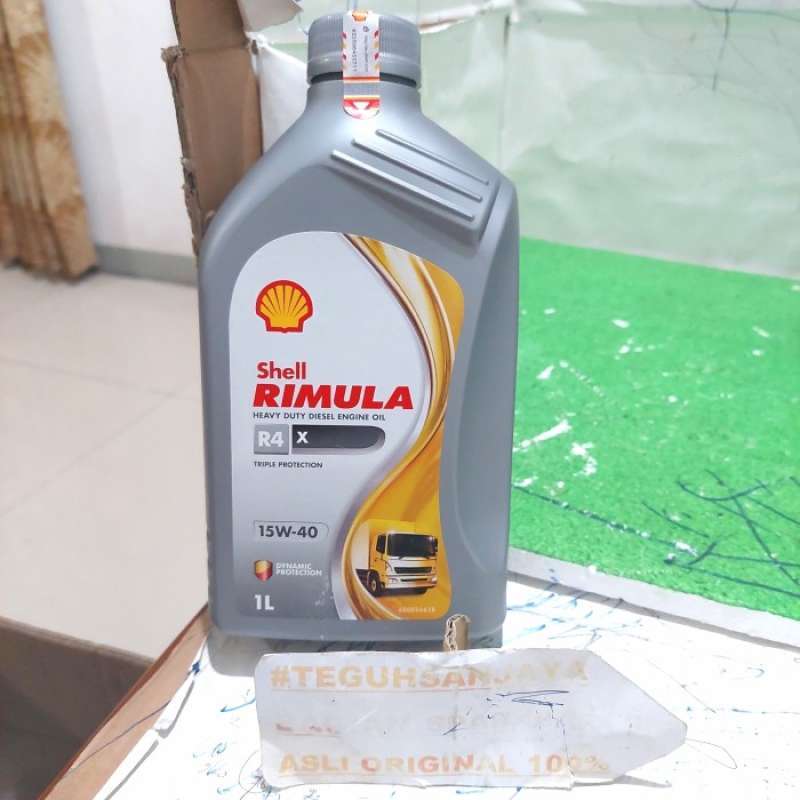Promo Oli Mesin Diesel Shell Rimula R4 X R4X 15W-40 1000 Ml / 1 Liter ...