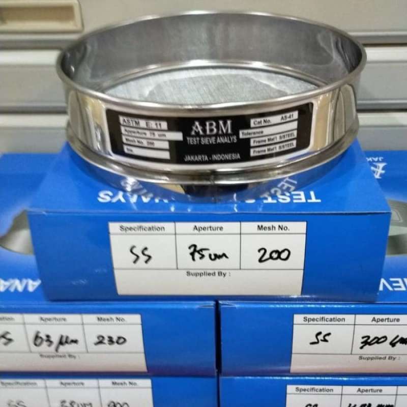 Jual Test Sieve Mesh 200/75 Micron Di Seller Anes Medika Center - Tugu ...
