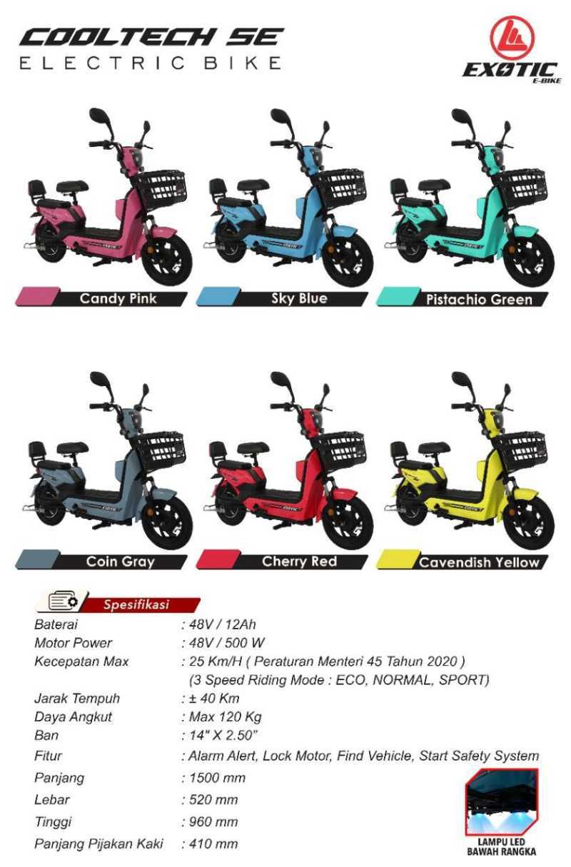 Jual Sepeda Motor Listrik Exotic Cooltech Se Di Seller Pacific One Team ...