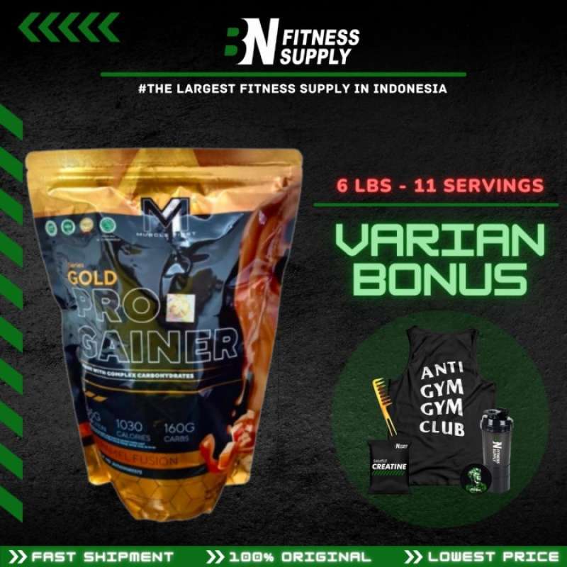 Jual M1 Musclefirst Muscle First Gold Pro Gainer Mass Protein Powder Di ...