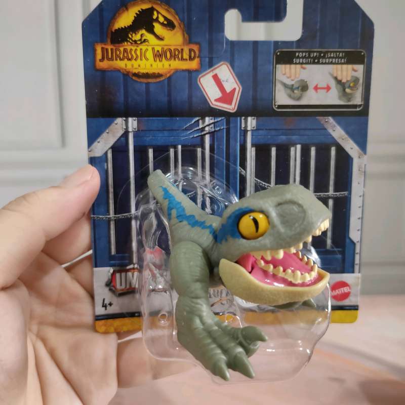 Jual MATTEL, Jurassic World Uncaged Wild Pop Ups Velociraptor 'Blue' di ...