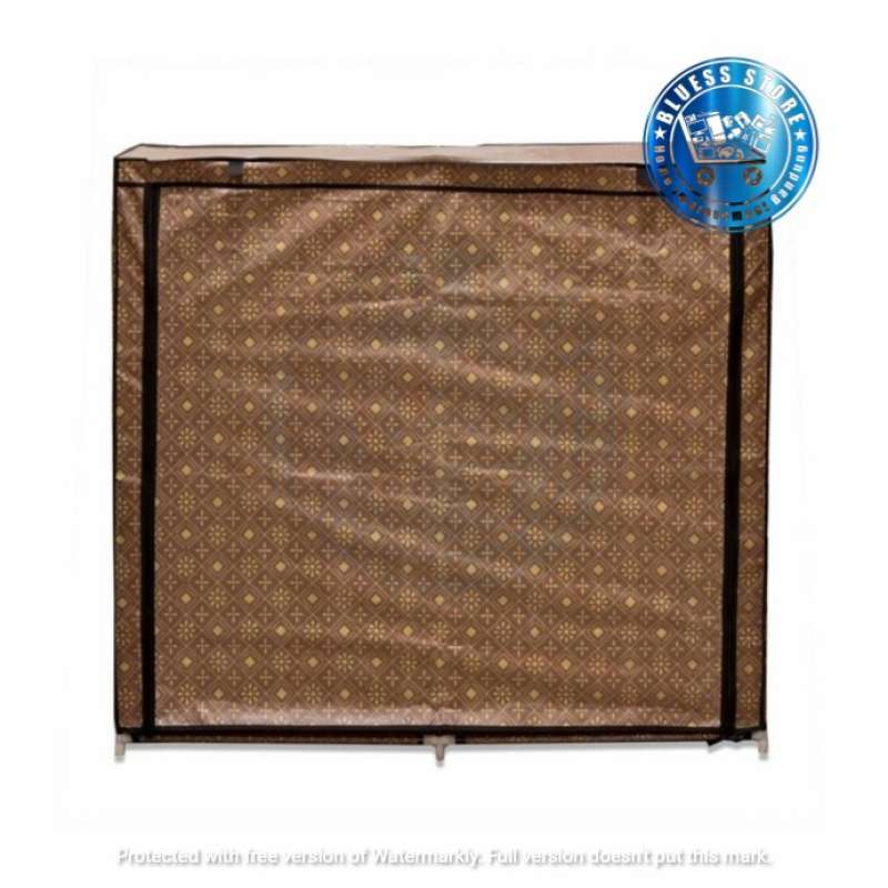 Jual Krisbow Lemari Sepatu 6 Tingkat - Cokelat Rak Sepatu Dengan Cover ...