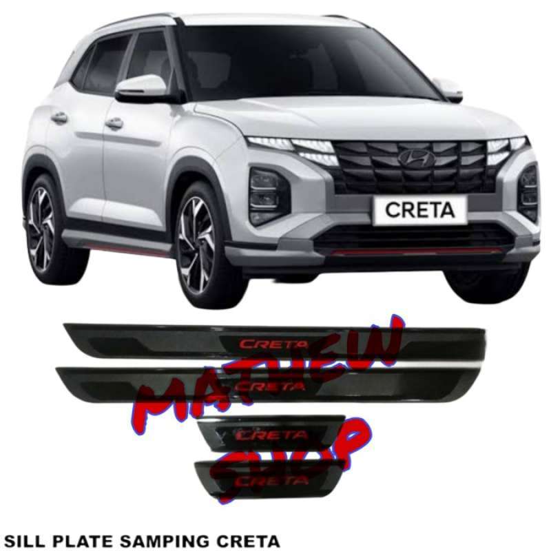 Promo Door Sillplate Sill Plate Samping Pintu Hyundai Creta 2022 2023 ...