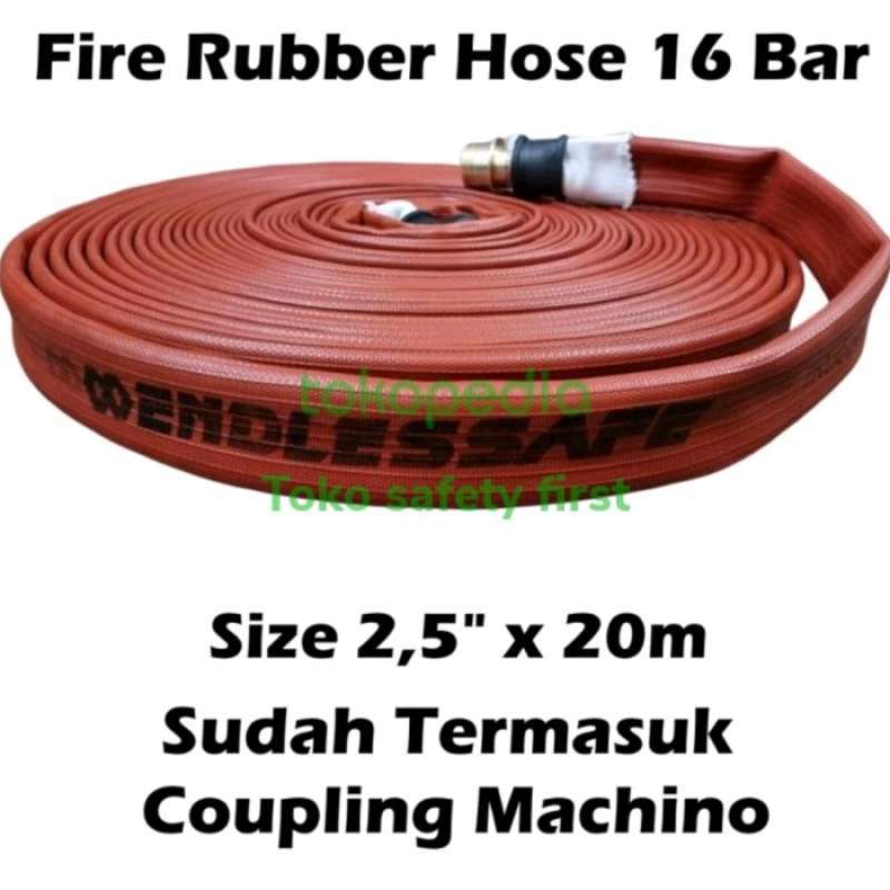 Jual Fire Hose Rubber/selang Pemadam Hydrant Merk Endlessafe 2,5 Inch X ...
